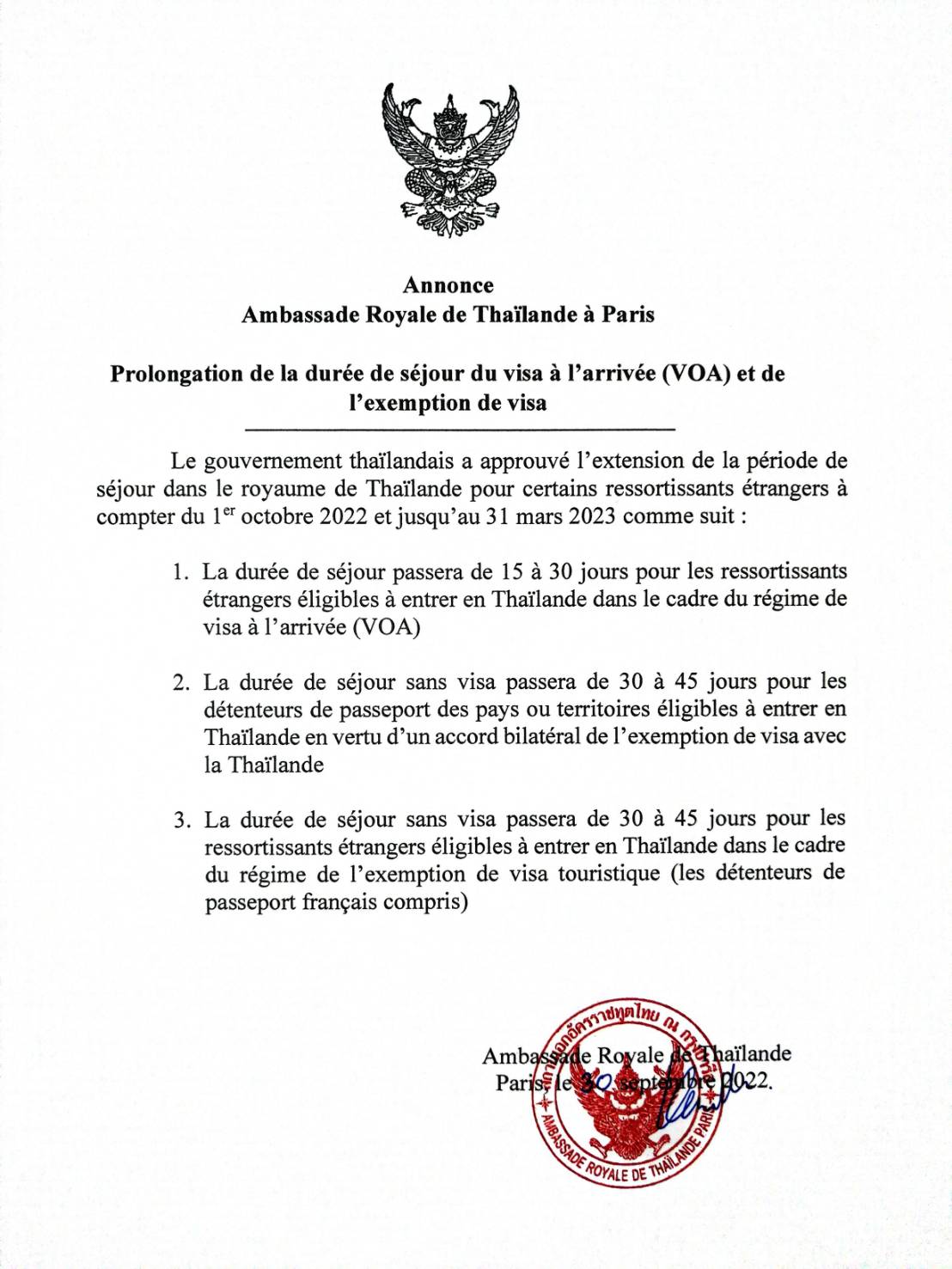 Informations générales - สถานเอกอัครราชทูต ณ กรุงปารีส